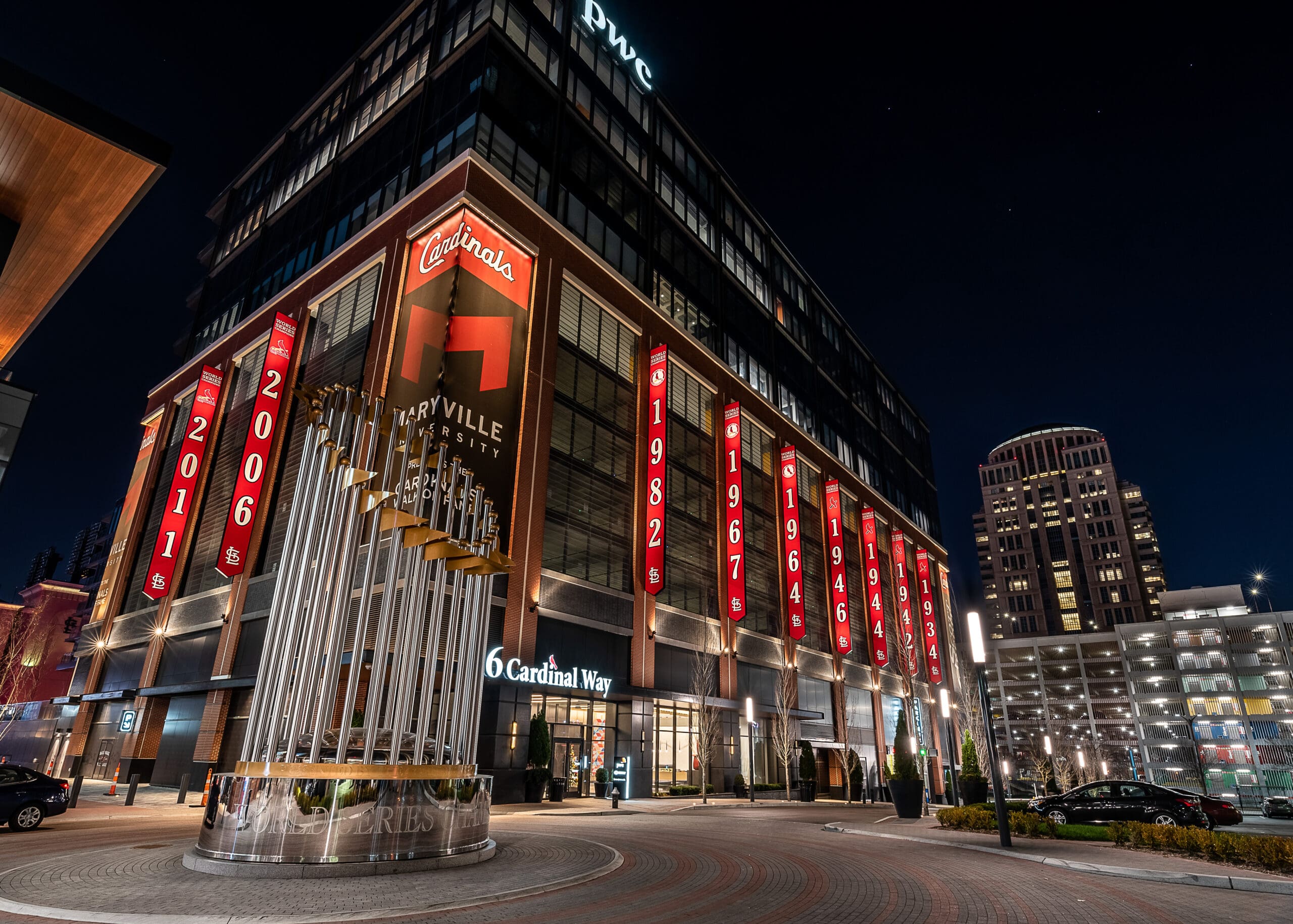 Ballpark Village PwC Pennant Building - Reed Burkett Lighting Design